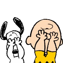 Charlie Brown and Snoopy cover their eyes by MinionFan1024 on DeviantArt