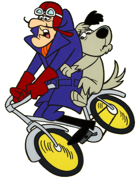 Dick Dastardly and Muttley riding the bike by MinionFan1024 on DeviantArt