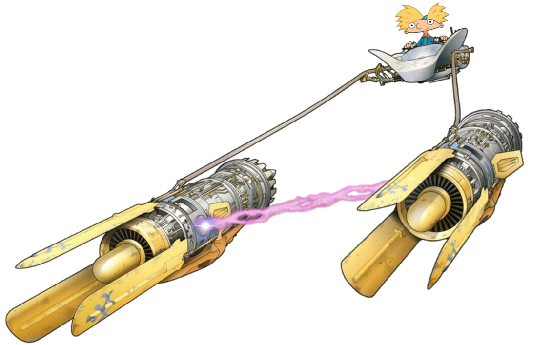 Arnold Shortman drives the Pod racer by MinionFan1024 on DeviantArt