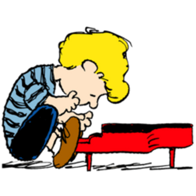 Schroeder playing his piano by MinionFan1024 on DeviantArt
