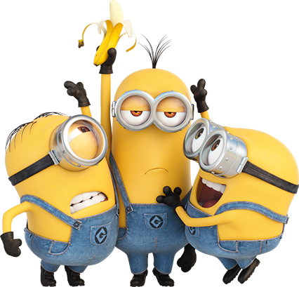 Kevin, Stuart and Bob with the banana by MinionFan1024 on DeviantArt