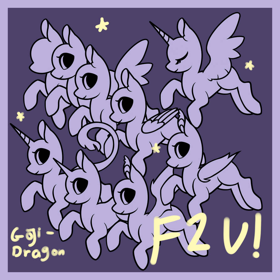 F2U mlp base by Goji-Dragon on DeviantArt