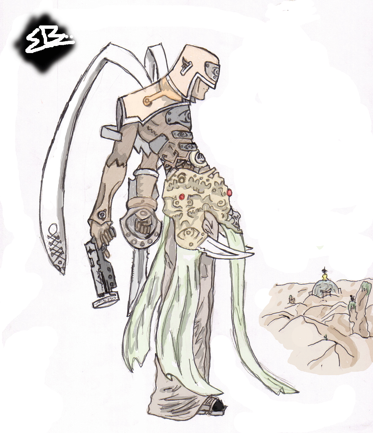 sand walker 'colored' by deathjr on DeviantArt