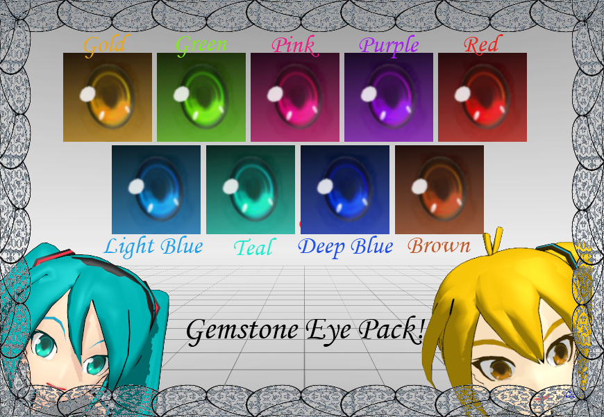 [MMD] Gemstone Eye Textures by animejunkey54 on DeviantArt