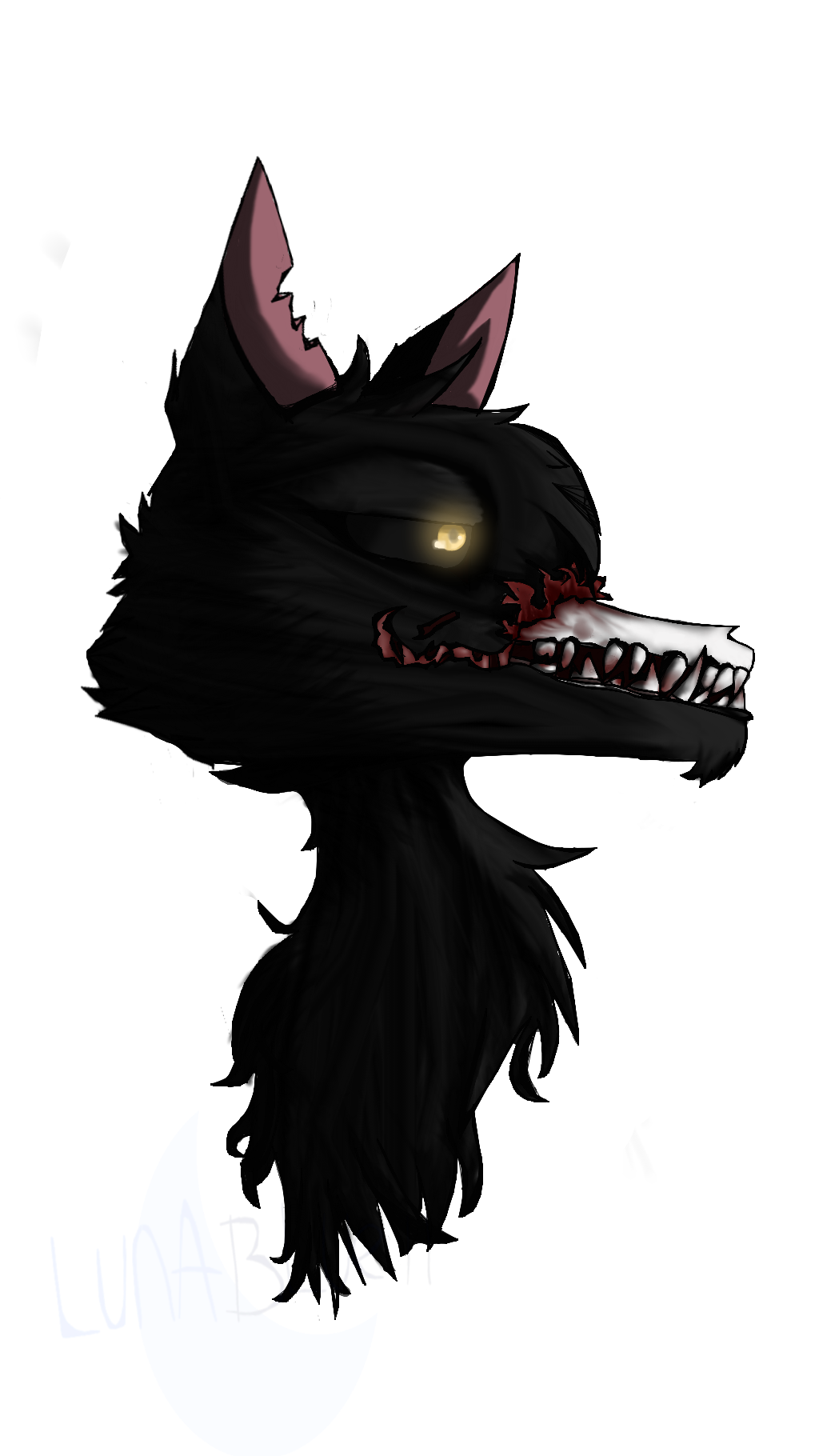 a monster wolf? by lunablue11 on DeviantArt