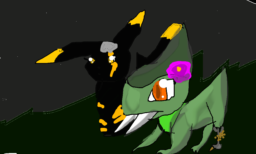 Stormfall the pikachu and Axis the Axew by ViolinGirl04 on DeviantArt