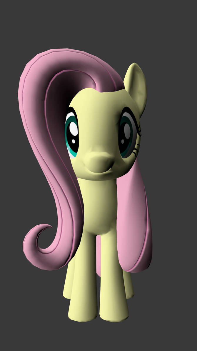 G4 Fluttershy 3D Model by GarrettSS1997 on DeviantArt