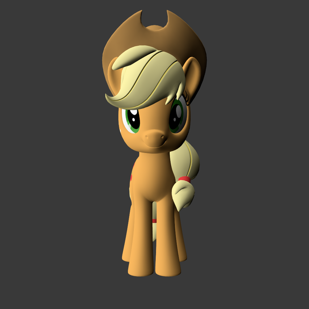 G4 Applejack 3D Model by GarrettSS1997 on DeviantArt