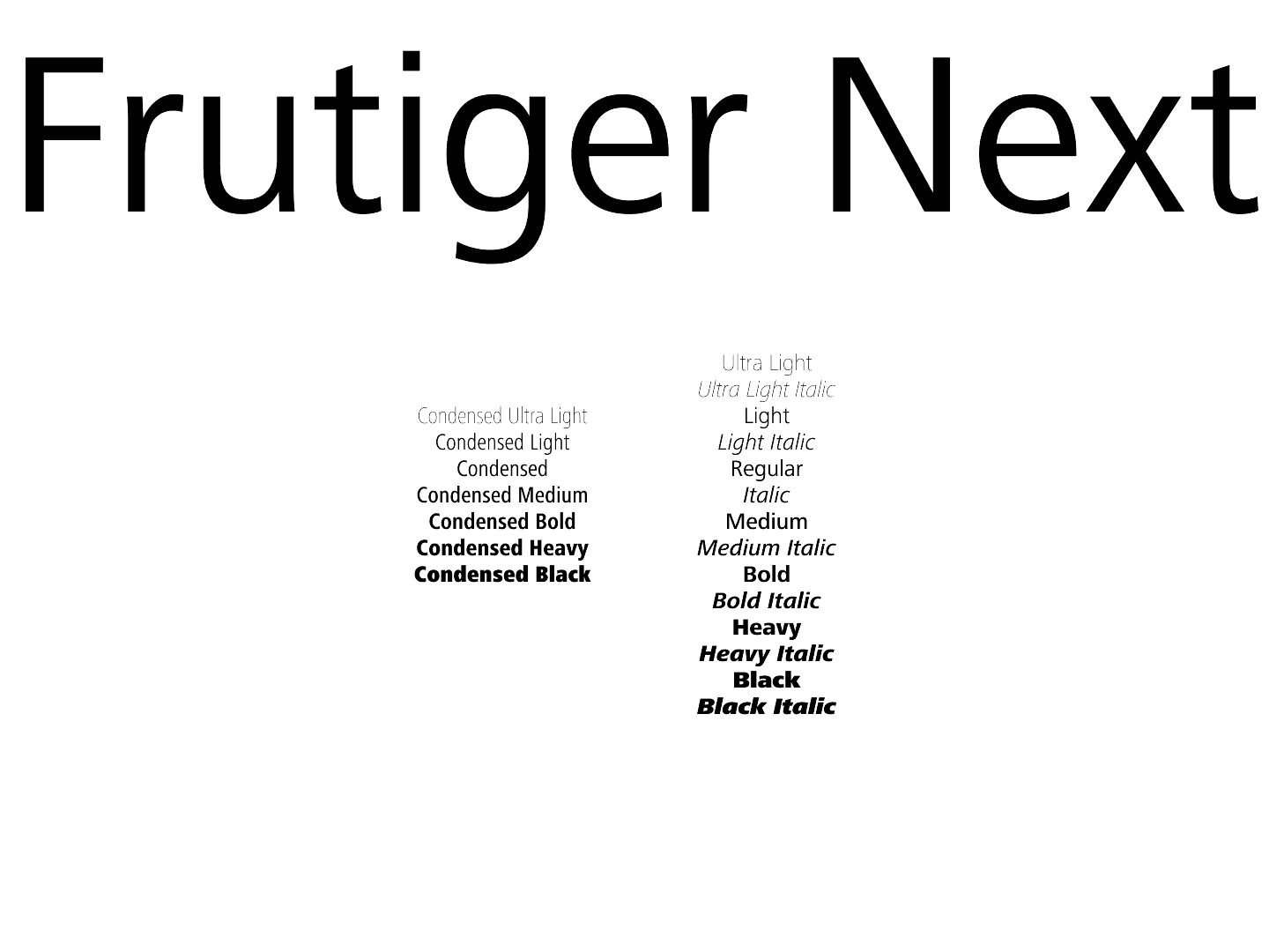 Frutiger Next Font by GarrettSS1997 on DeviantArt
