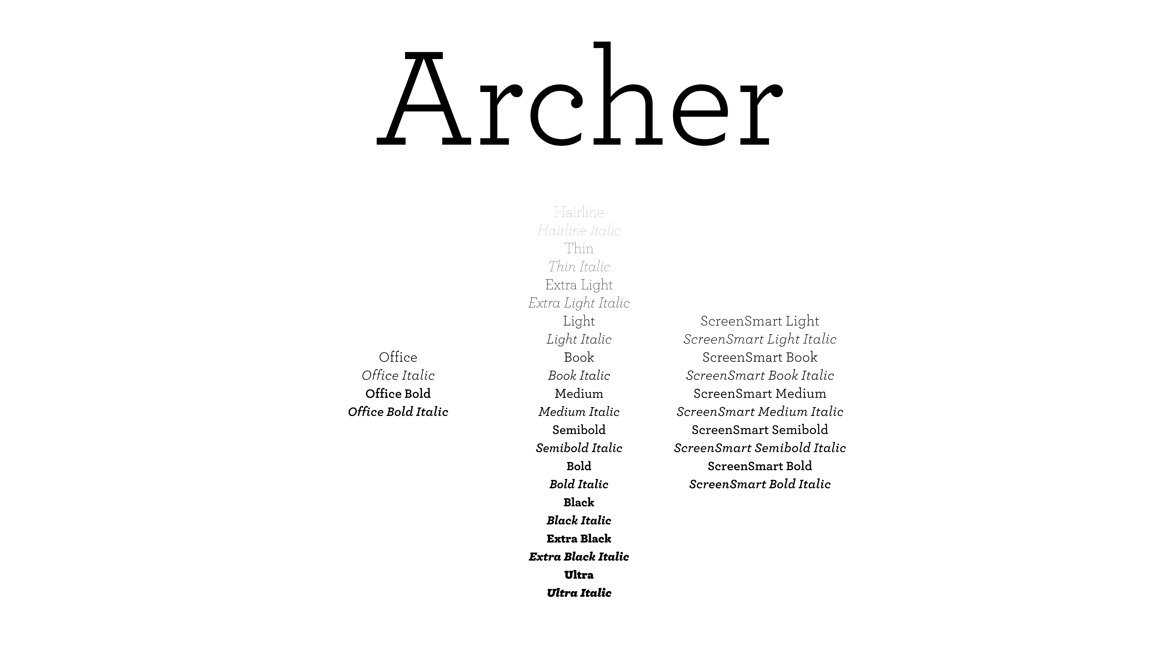 Archer Bold Font