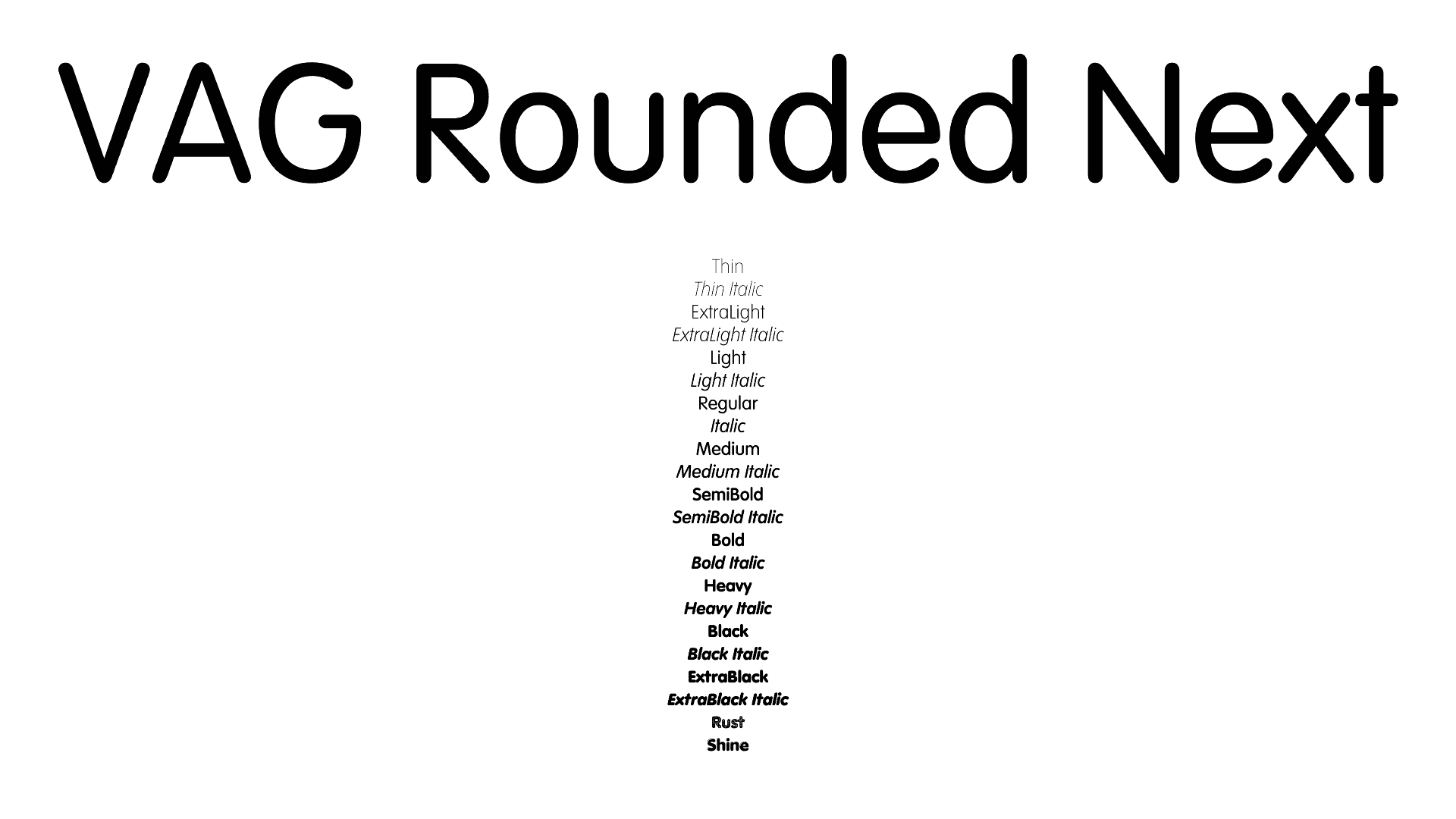VAG Rounded Next Font by GarrettSS1997 on DeviantArt