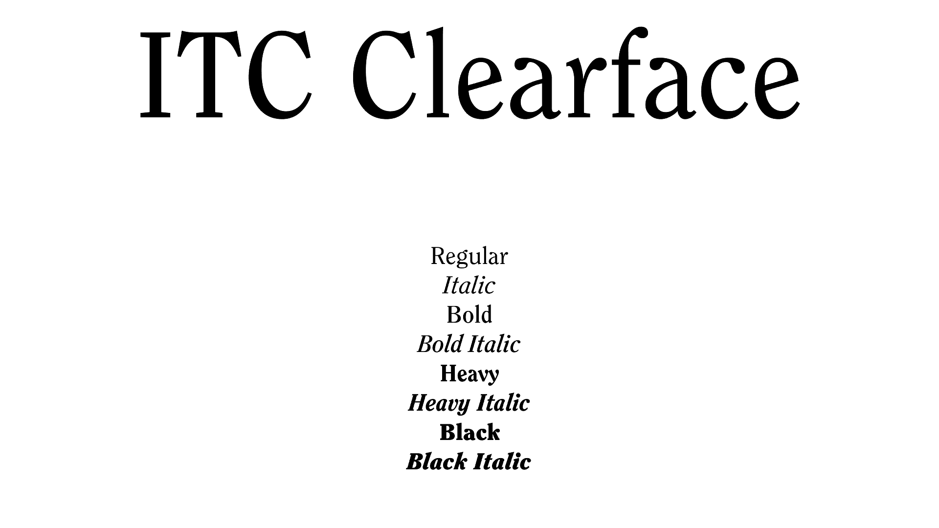 ITC Clearface Font by GarrettSS1997 on DeviantArt