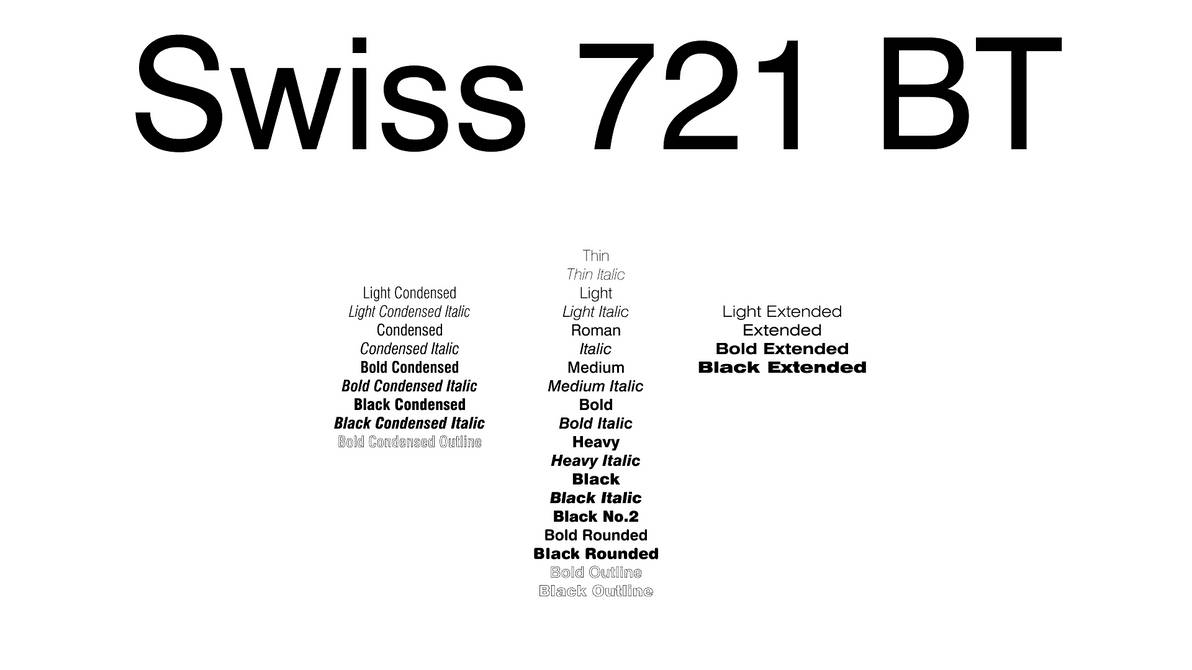 Swiss 721 BT Font by GarrettSS1997 on DeviantArt