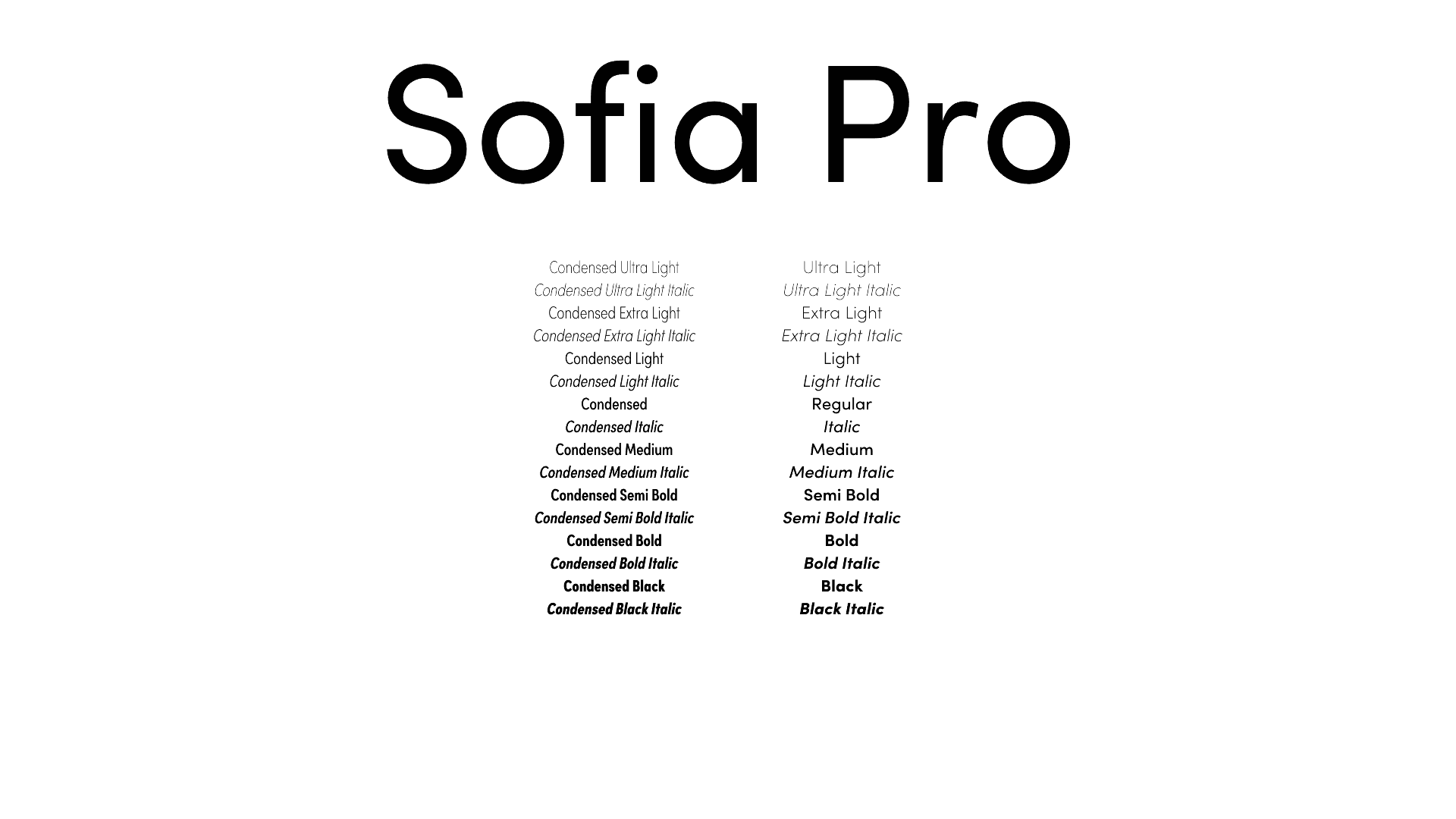 Sofia Pro Font by GarrettSS1997 on DeviantArt
