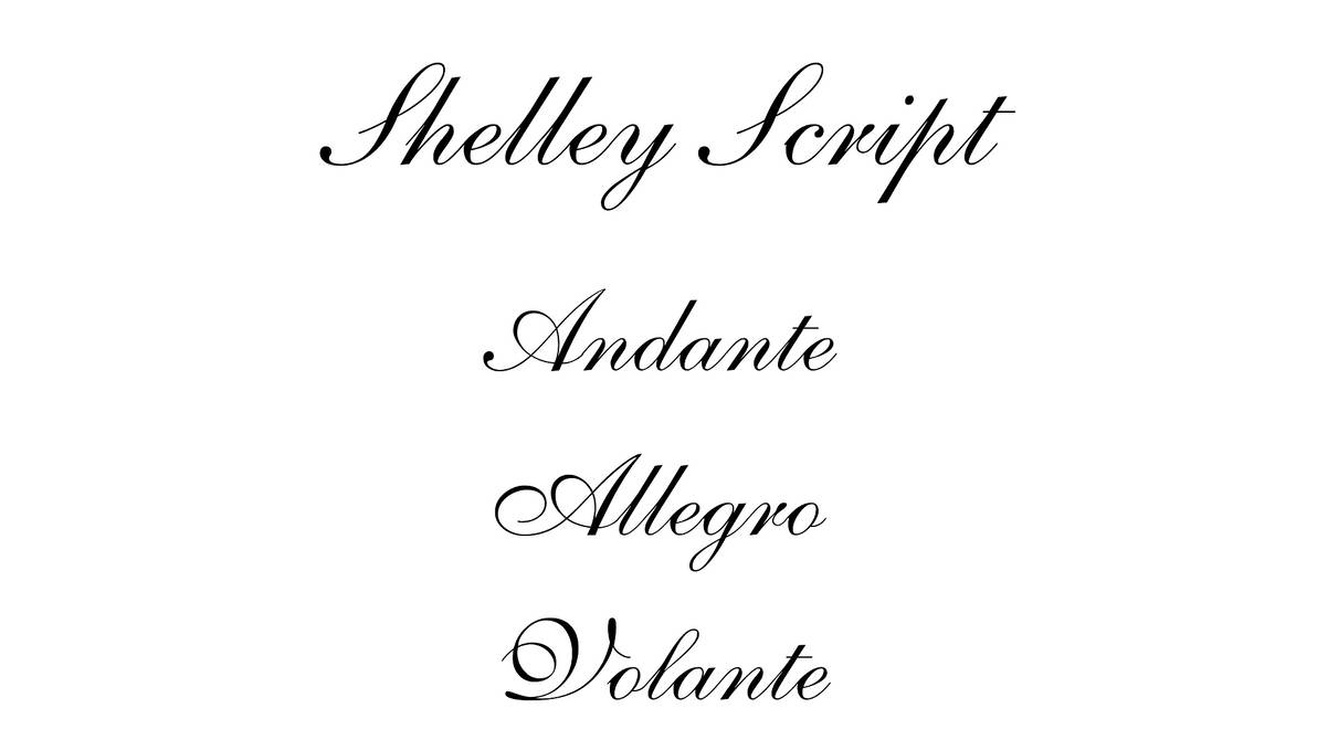 Shelley Script Font by GarrettSS1997 on DeviantArt