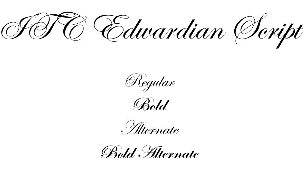 Edwardian Script Itc Font Pictures Edwardian Script Machine Embroidery