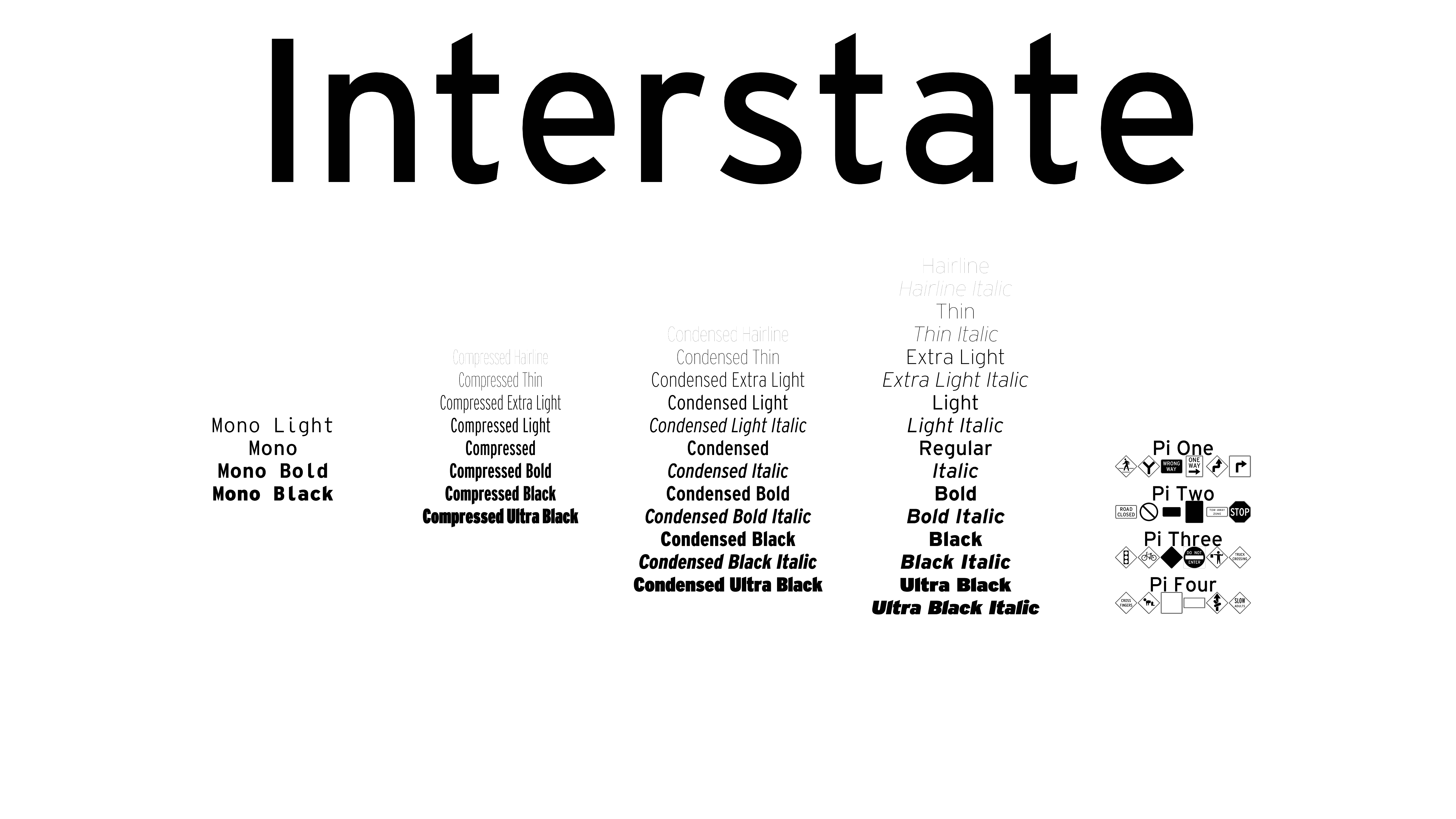 Interstate Black Font