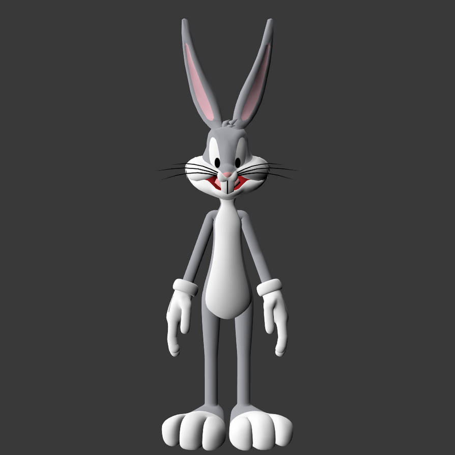 Bugs Bunny 3D Model by GarrettSS1997 on DeviantArt