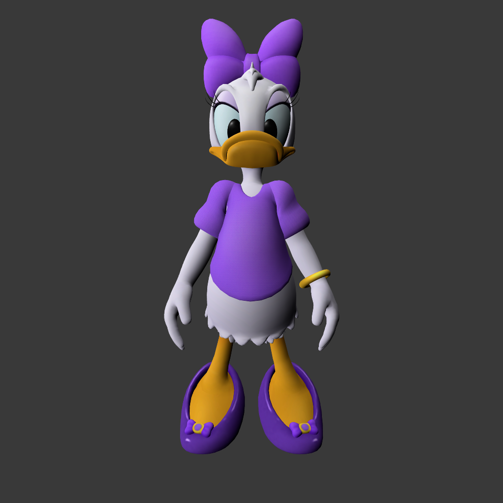 Daisy Duck 3D Model by GarrettSS1997 on DeviantArt