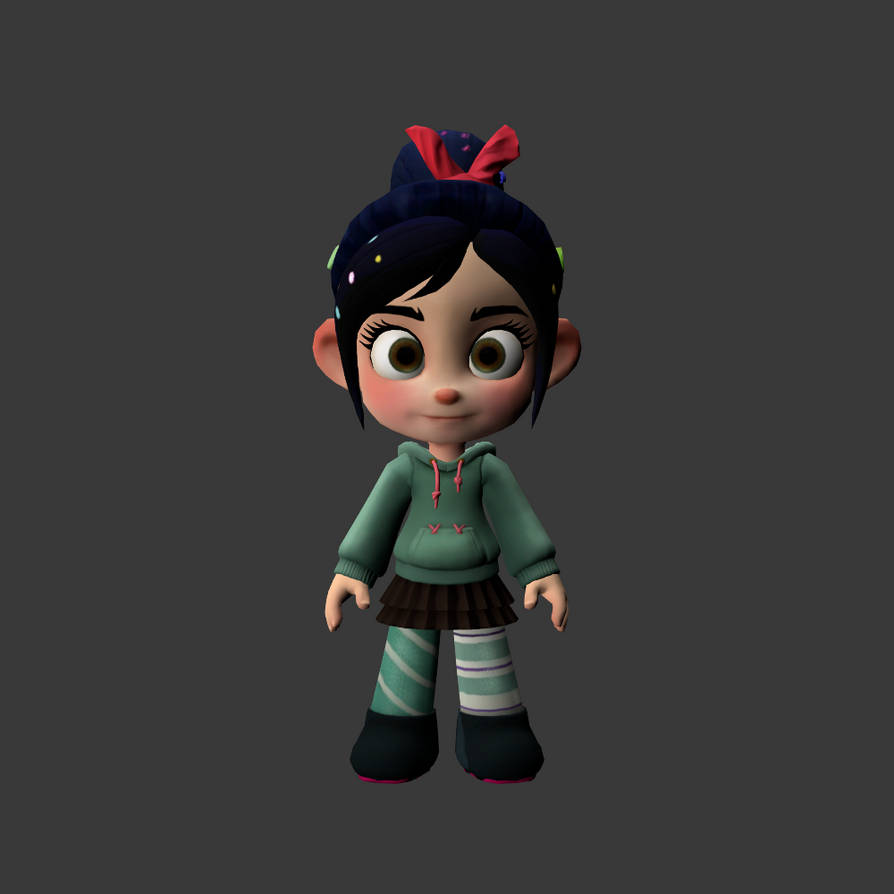 Vanellope von Schweetz 3D Model by GarrettSS1997 on DeviantArt