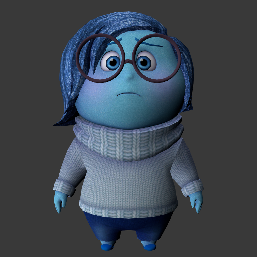 Sadness 3D Model by GarrettSS1997 on DeviantArt