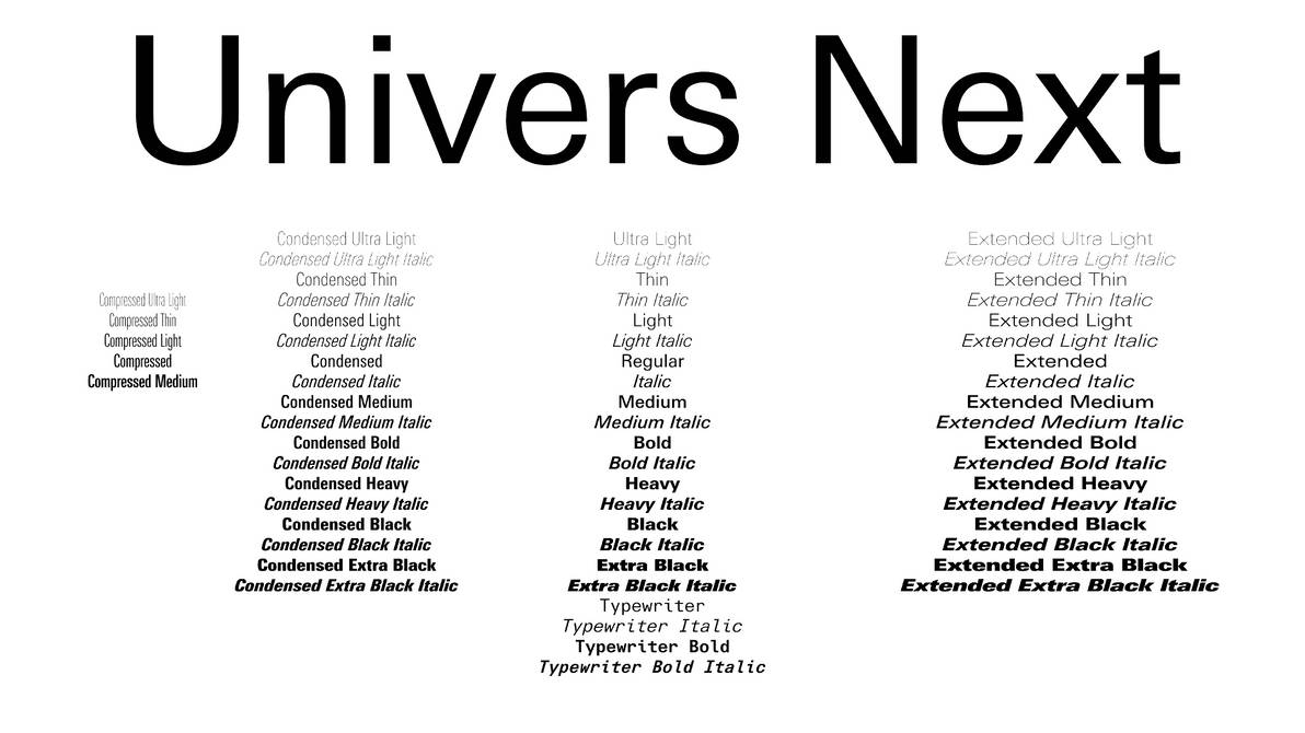 Univers Next Font by GarrettSS1997 on DeviantArt