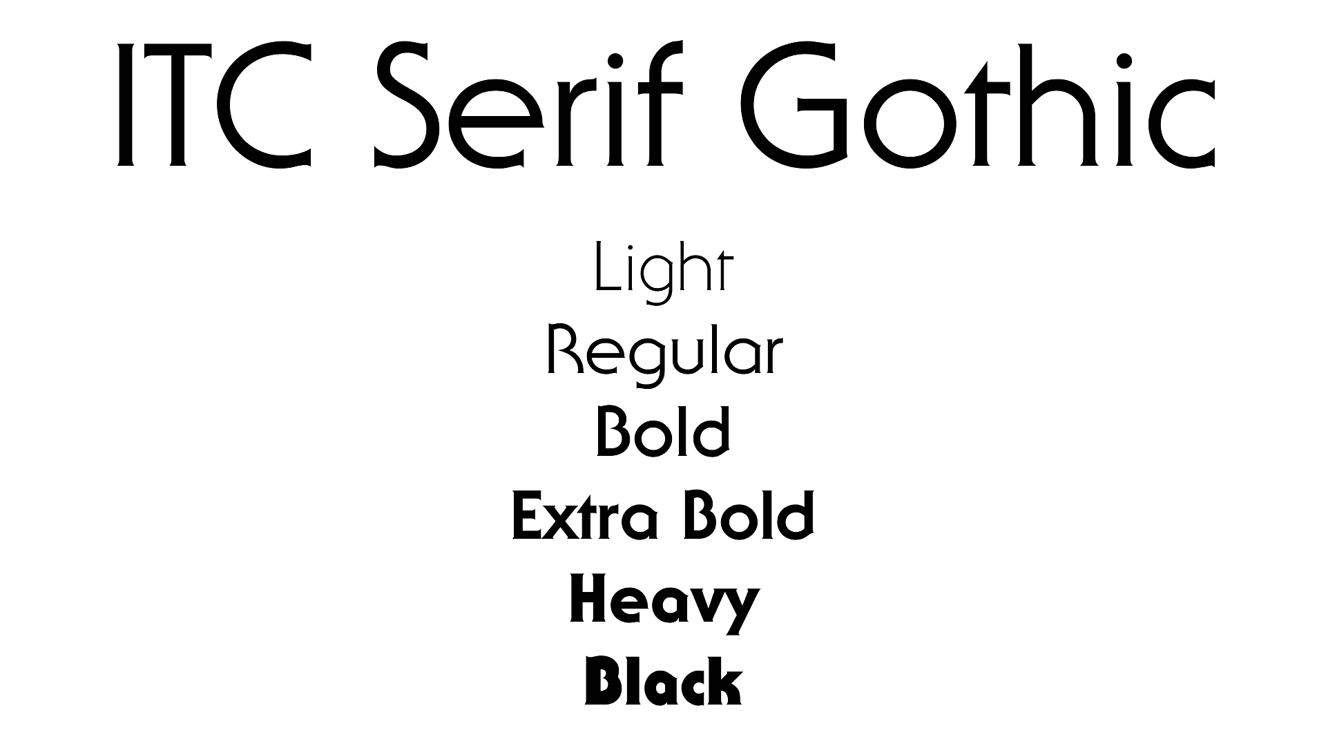 ITC Serif Gothic Font by GarrettSS1997 on DeviantArt