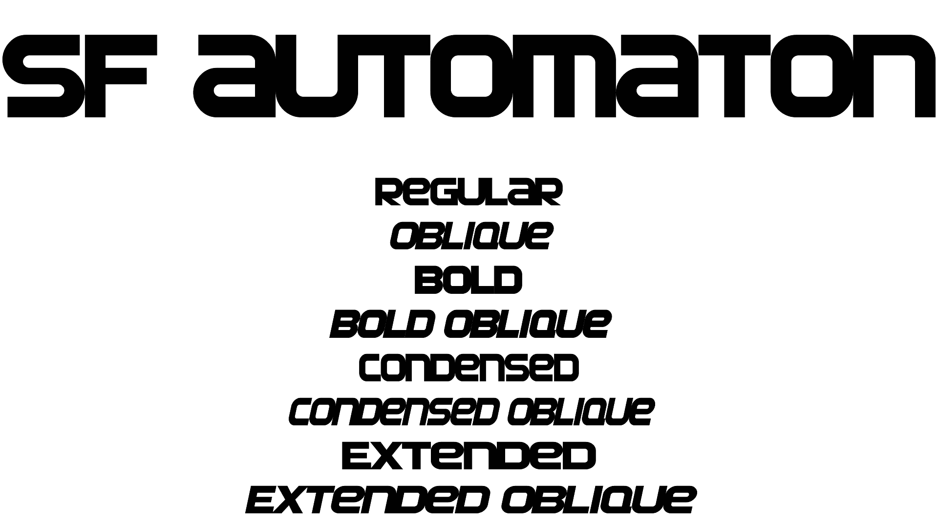 SF Automaton Font by GarrettSS1997 on DeviantArt