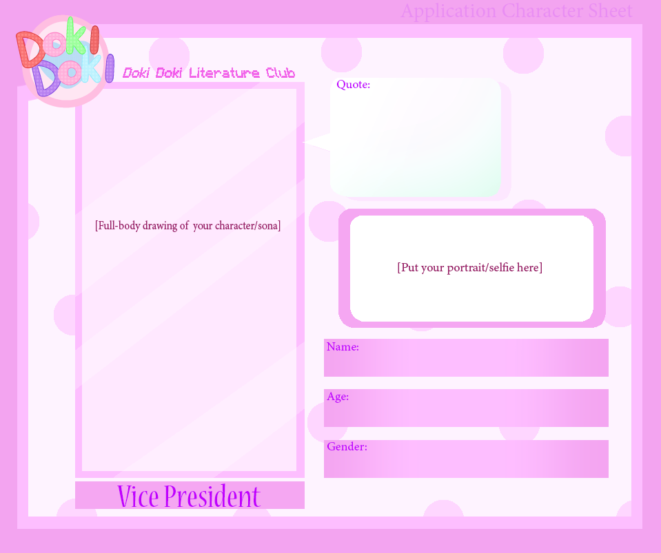 Doki doki literature club template - washfoo