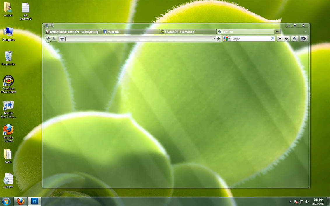 Full Glass Aero Firefox 4.0 by sanjeev18 on DeviantArt