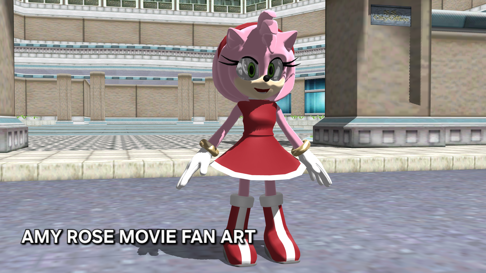 (MMD Model) Amy Rose Movie Fan Art Download by Guilherme4567777 on DeviantArt