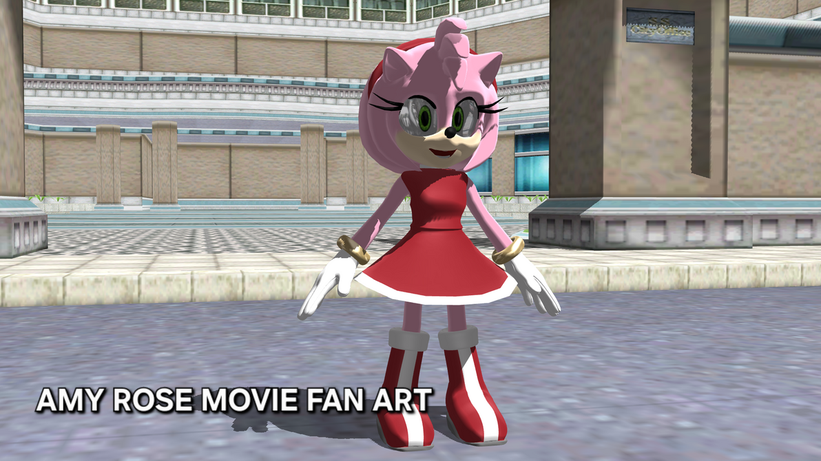 (MMD Model) Amy Rose Movie Fan Art Download by Guilherme4567777 on DeviantArt