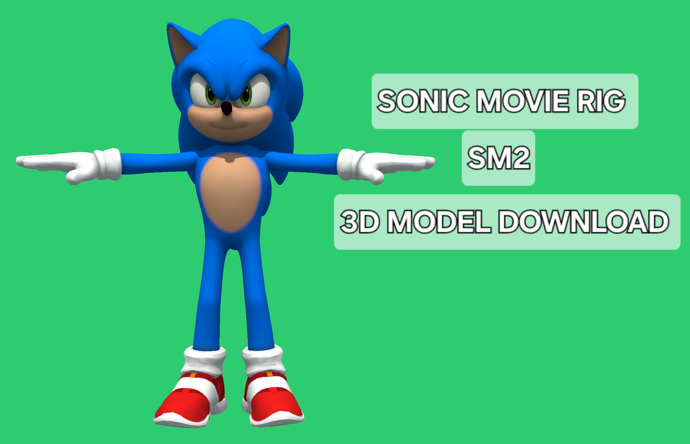 Sonic Movie FBX Rig (SM2) 3D Model Download by Guilherme4567777 on ...