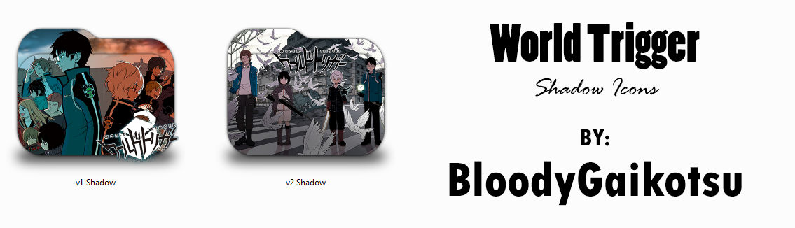 World Trigger Shadow Icons Pack by BloodyGaikotsu on DeviantArt
