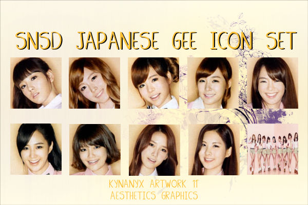 SNSD Japanese Gee Icon Set by kynanyx on DeviantArt