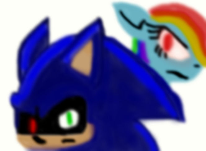 sonic exe and rainbow dash factory by dragonjule on DeviantArt