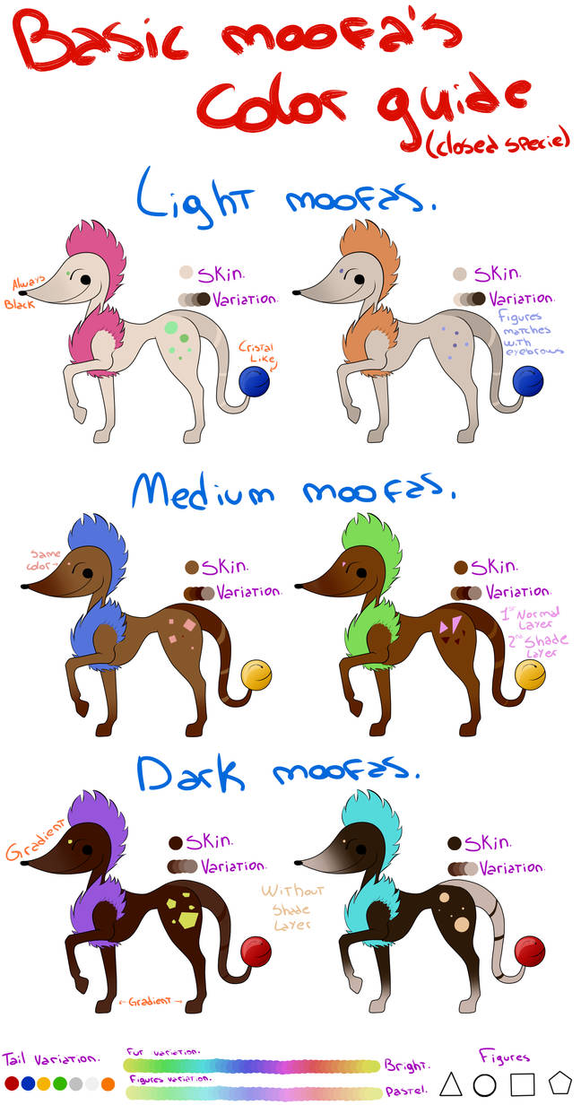 Moofa's basic color guide. by Alu-sArtShop on DeviantArt