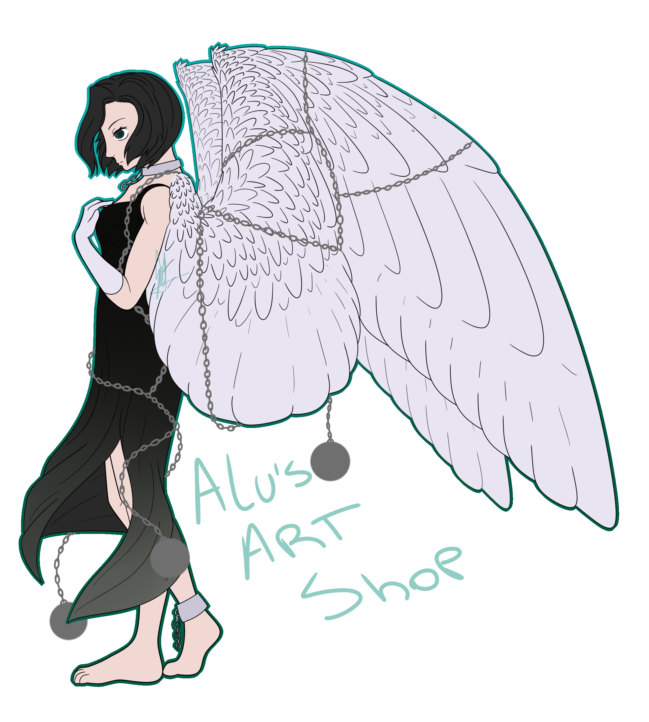 Chained angel. by Alu-sArtShop on DeviantArt