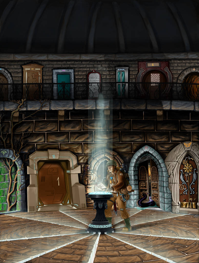 Hall of Doors by HarshRealities on DeviantArt