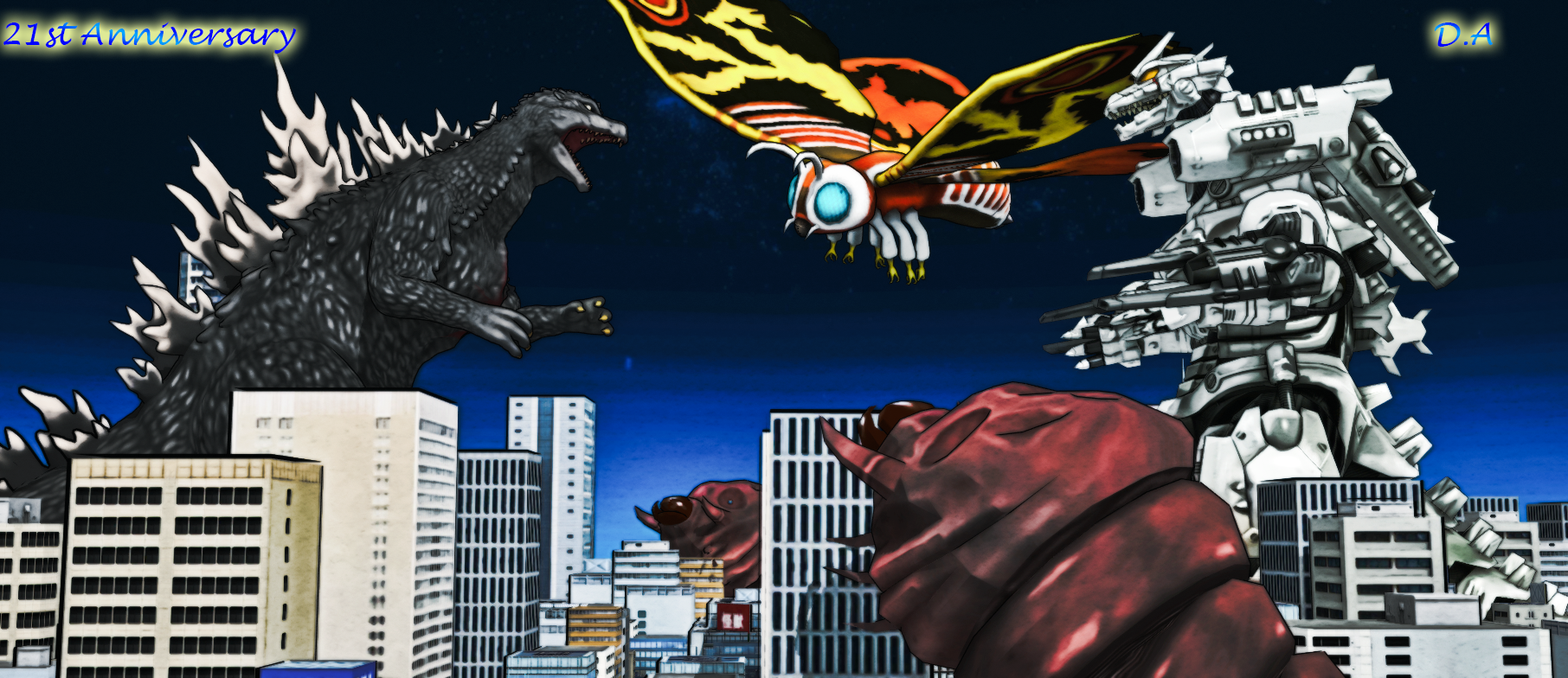 Godzilla Tokyo SOS 21st Anniversary by KaijuBigBattel2017 on DeviantArt