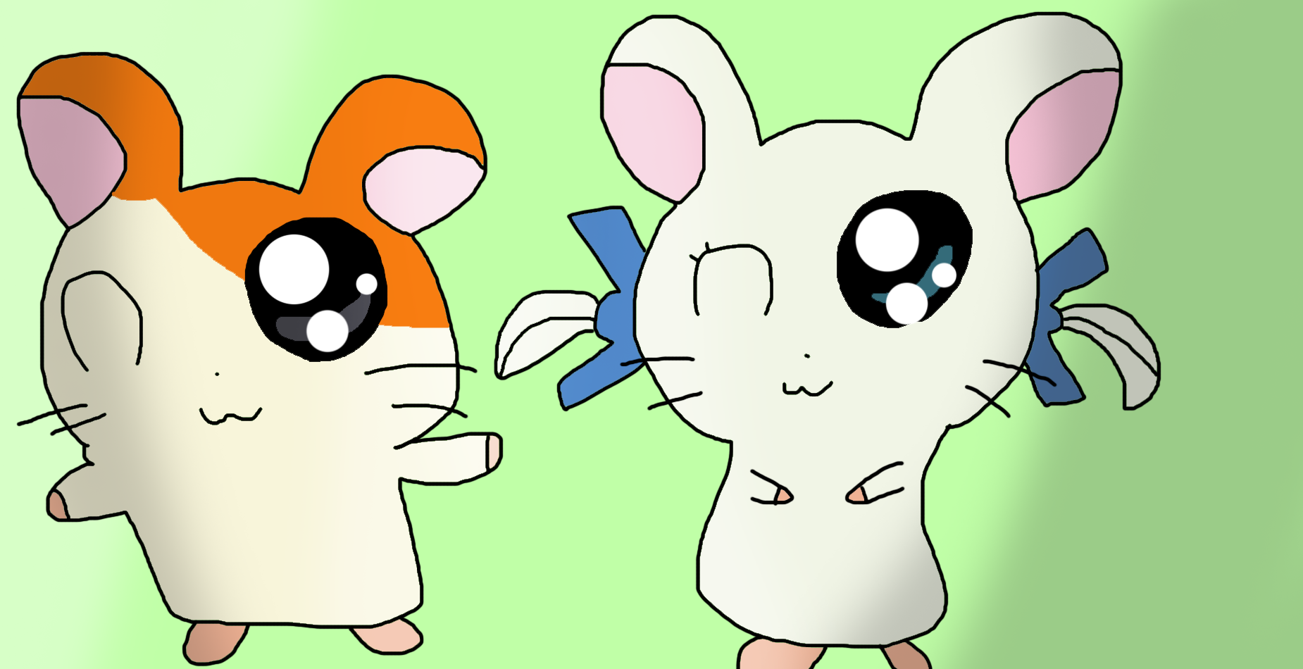 Hamtaro and Bijou by CuteYoshiLover on DeviantArt
