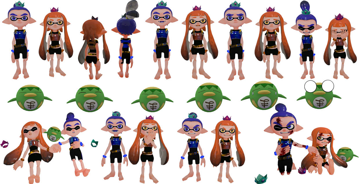 Blue the blue genie and Orange the orange genie by CuteYoshiLover on ...