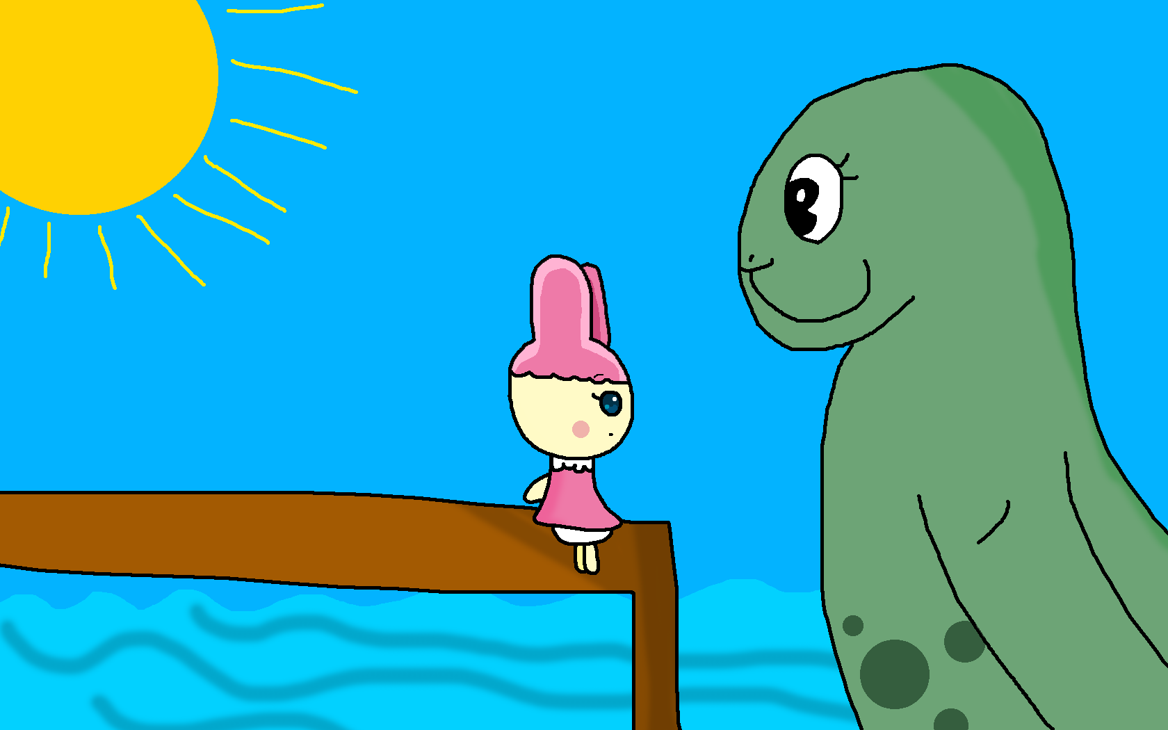 Chamametchi meets Loosha by CuteYoshiLover on DeviantArt