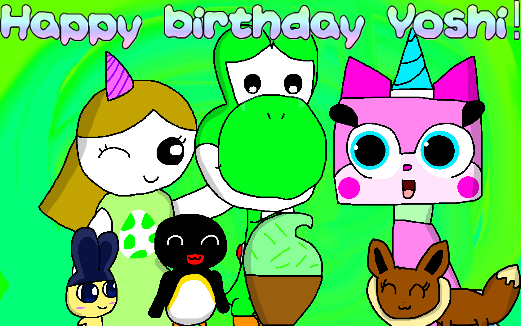 Happy birthday Yoshi! by CuteYoshiLover on DeviantArt