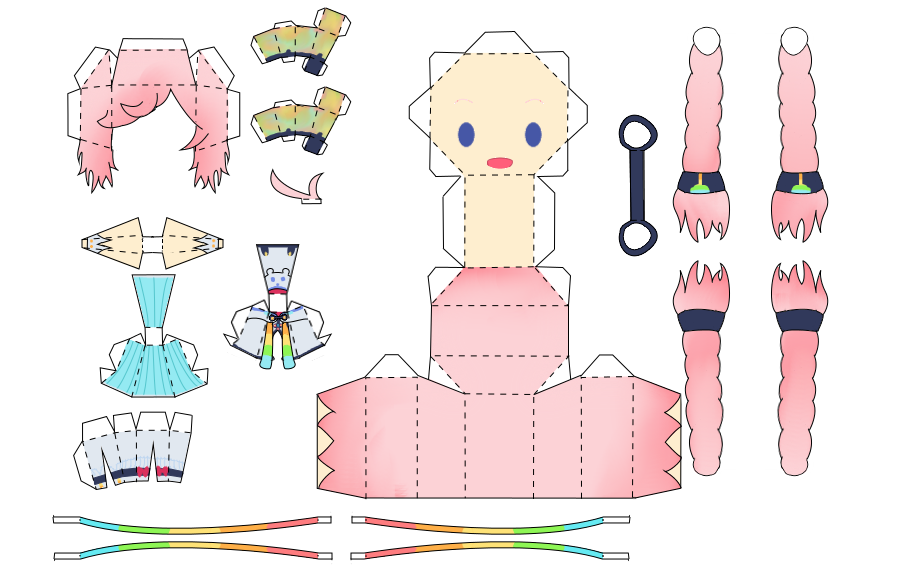 Papercraft Vocaloid Rana by dorothy3242 on DeviantArt