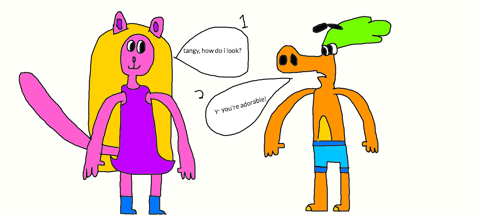 tangy thinks penny's adorable by jwilli3642 on DeviantArt