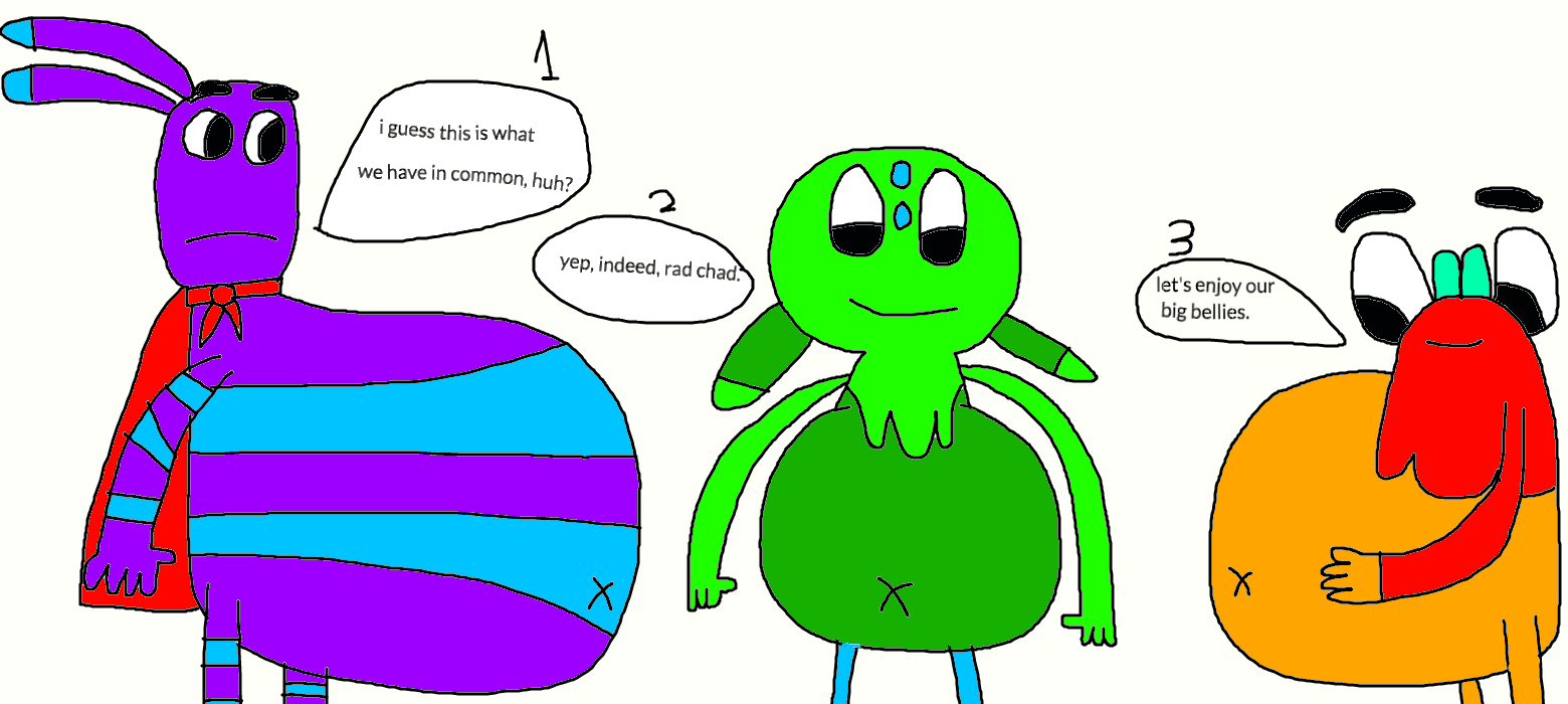 flappy, tiny and rad chad: the chubby trio by jwilli3642 on DeviantArt