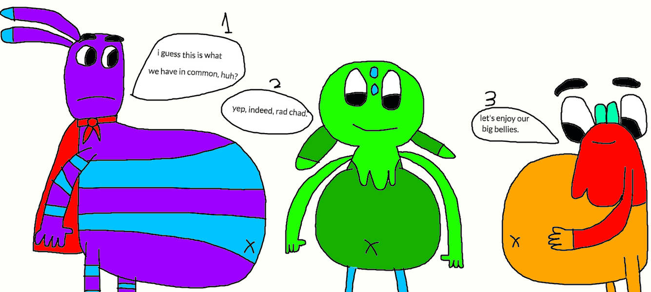 flappy, tiny and rad chad: the chubby trio by jwilli3642 on DeviantArt