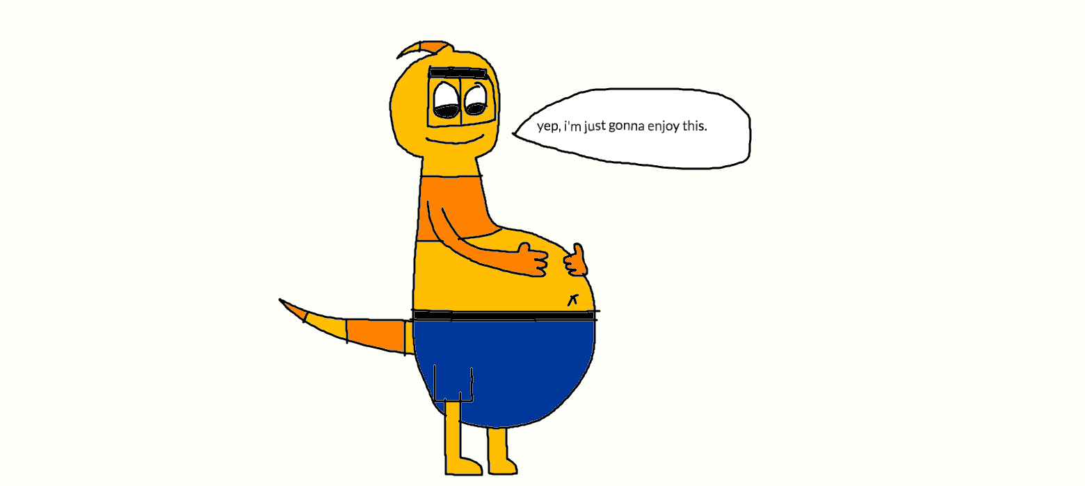 gary's just enjoying his belly by jwilli3642 on DeviantArt