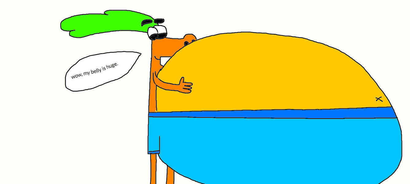 tangy's belly is huge by jwilli3642 on DeviantArt